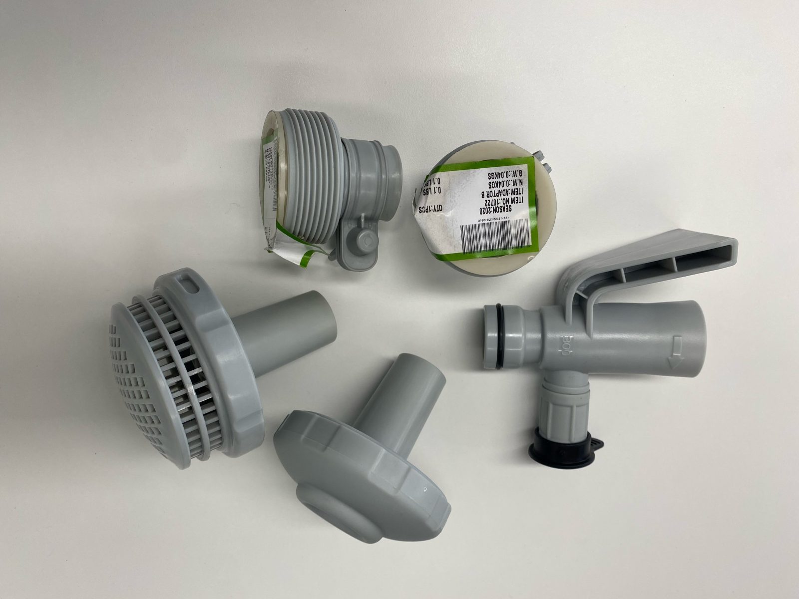 1.25" Inlet & Outlet Connector Set & 2 Adaptor B's | Intex Wetset Pools ...