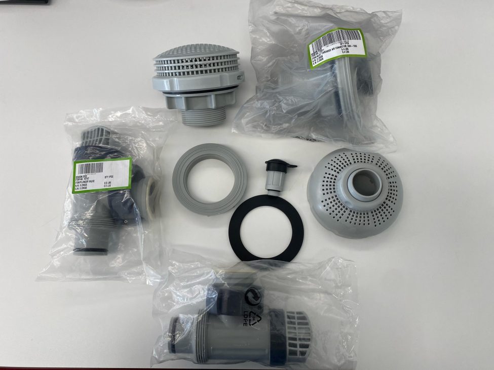 1.5" Inlet & Outlet Connector Set & 2 Plunger Valves | Intex Wetset ...