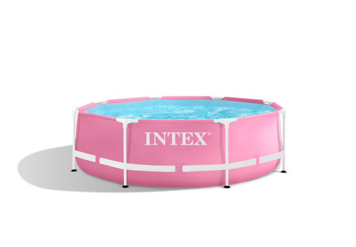 8' x 30" Metal Frame Pool - Pink | Intex Wetset Pools & Accessories